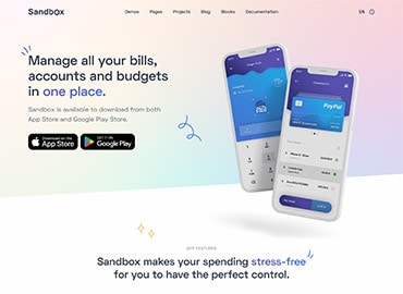 Sandbox - Modern & Multipurpose Bootstrap 5 Template