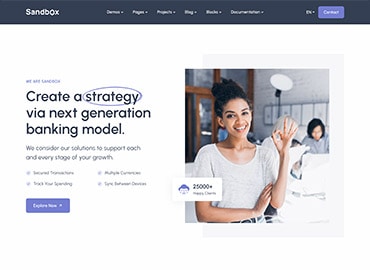 Sandbox - Modern & Multipurpose Bootstrap 5 Template