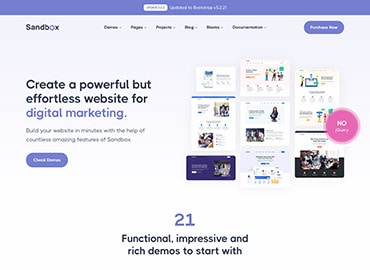 Sandbox - Modern & Multipurpose Bootstrap 5 Template